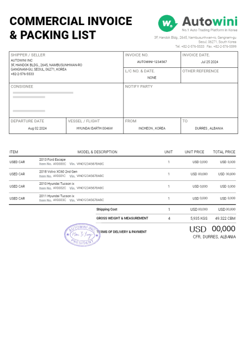 Document Fee | Autowini